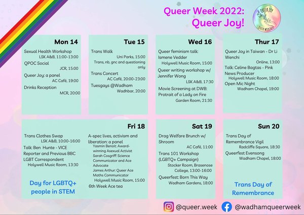 Queer Week 2022: Queer Joy!