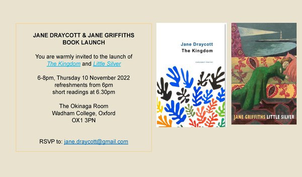 Jane Draycott & Jane Griffiths Book Launch
