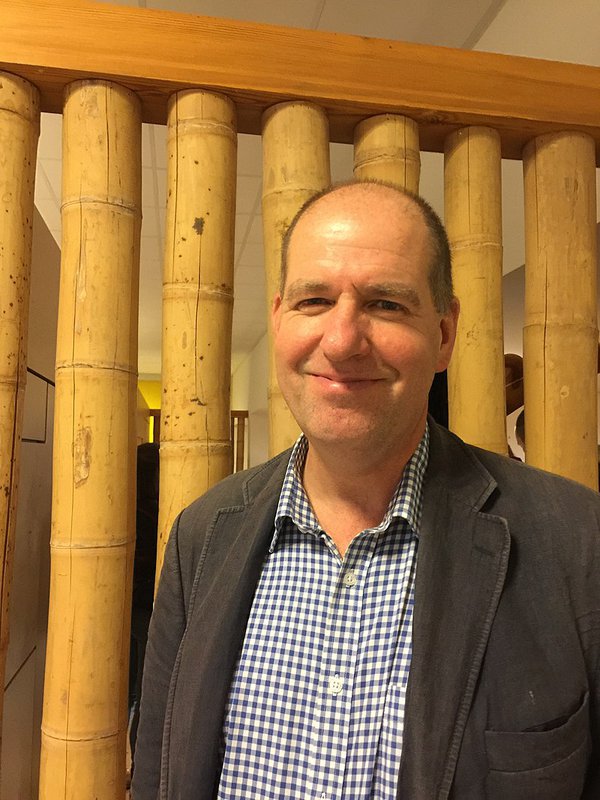 Charles Foster speaking at Wadham's chapel